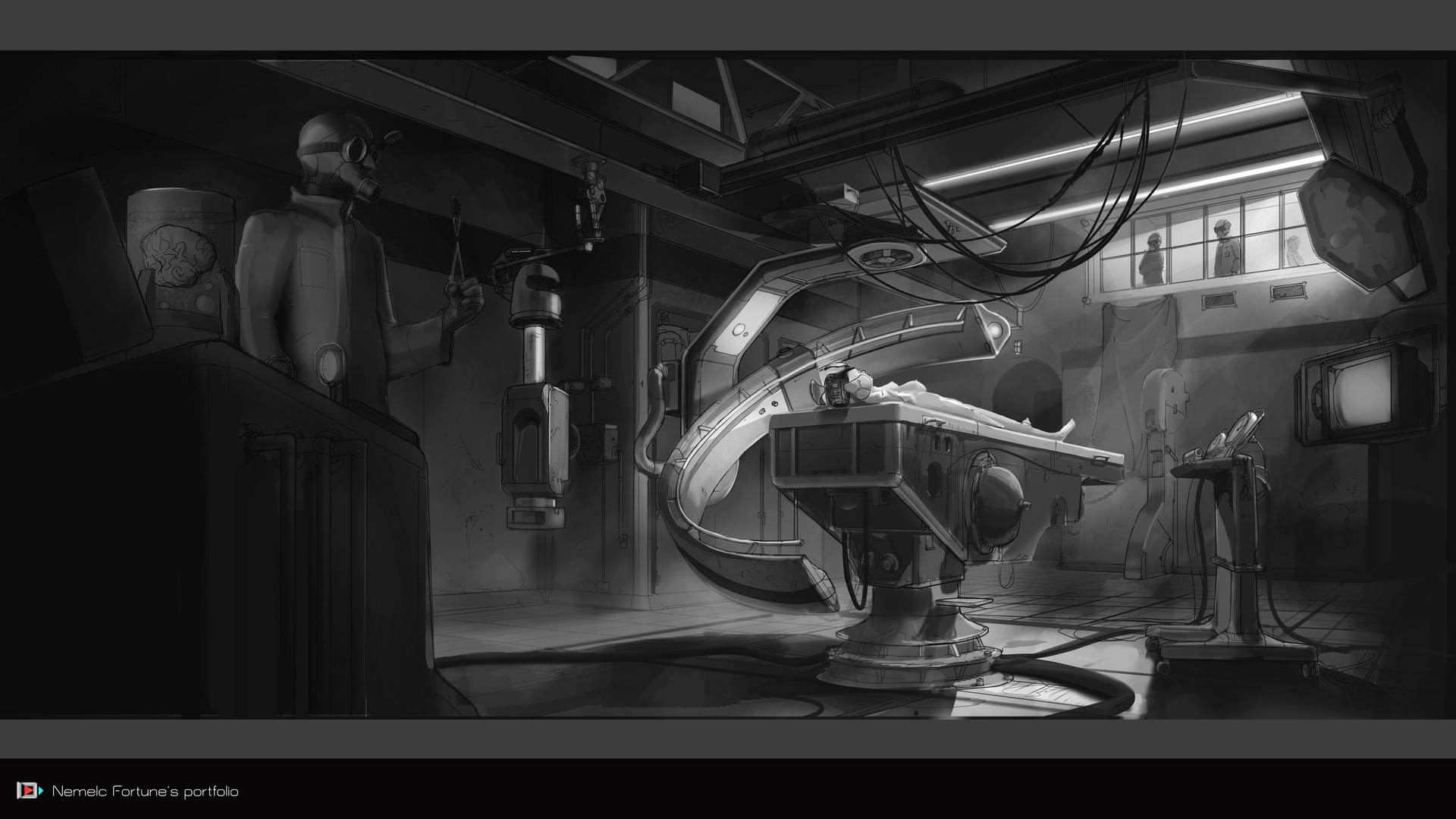 05 Operating theater - Mae Retra - Digital Painting .School