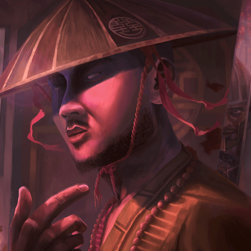 The blind Master - jeko - Digital Painting .School