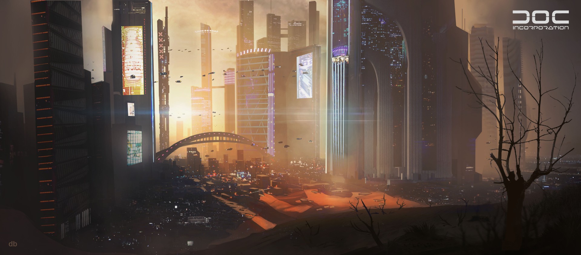 david-bourret-city-sand-1 - David Bourret - Digital Painting .School