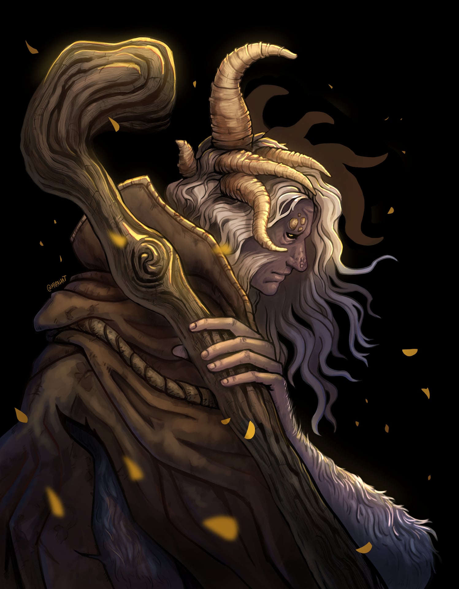 Morgott - Elden ring fanart - Mirahat - Digital Painting .School