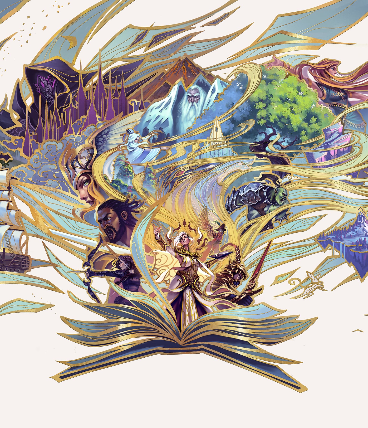 Key Art Compendium of Rathe Display - Asur Misoa - Digital Painting .School