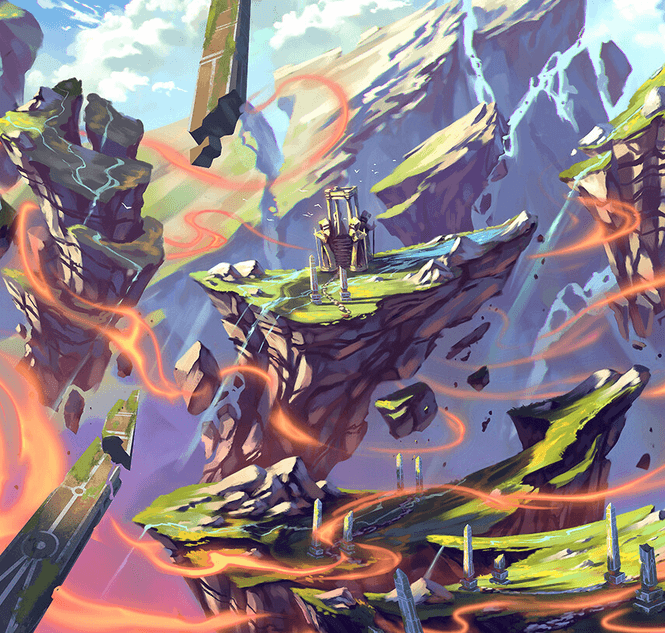 Tectonic Rift - Asur Misoa - Digital Painting .School