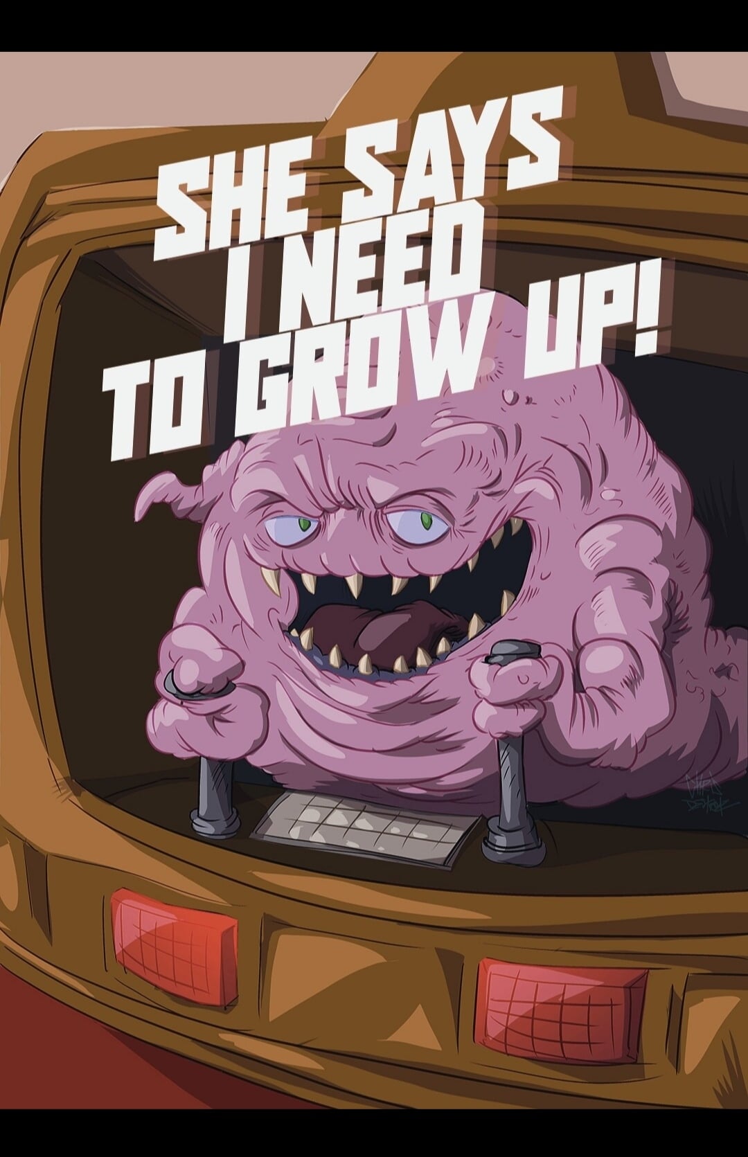 Creepy Krang - chris_destroyz - Digital Painting .School