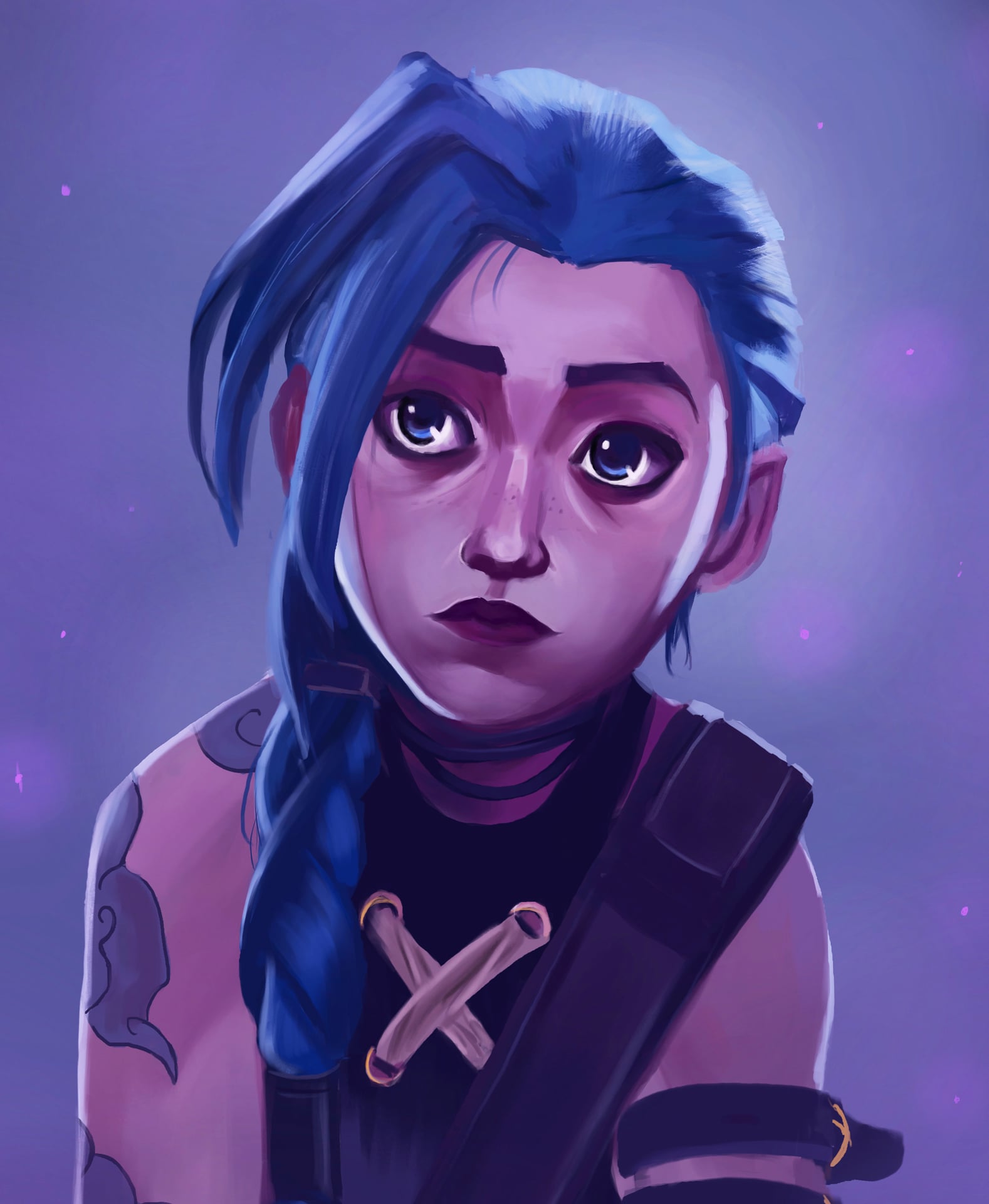 Jinx - Arcane - Invidia - Digital Painting .School