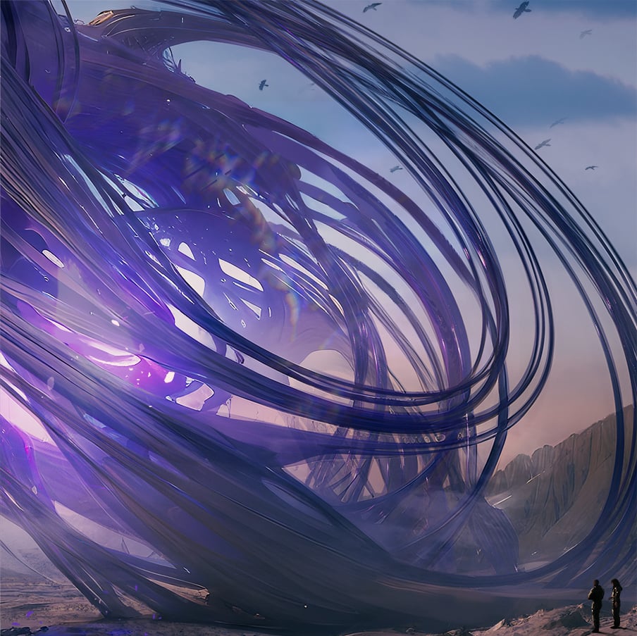 Singularity #1 - Entropy - Digital Painting .School