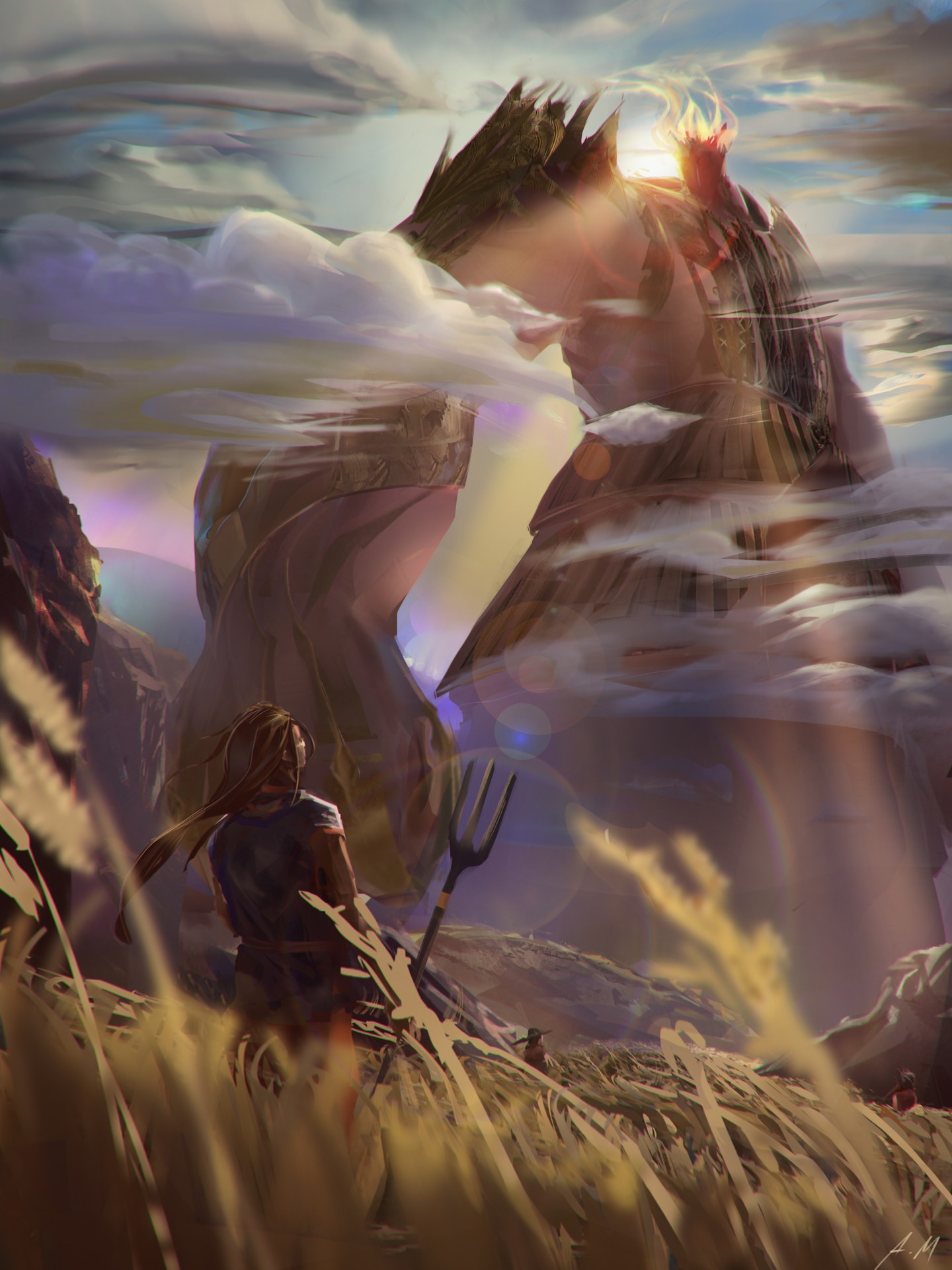 Aether (Sun version) - Antonio Marianne - Digital Painting .School