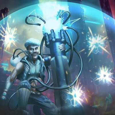 SINGULARITY BOARD GAME - AARON DEFENSE - eldudu - Digital Painting .School