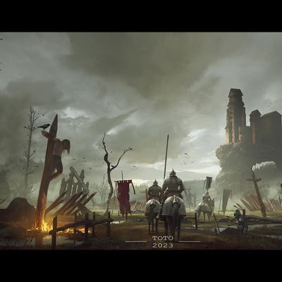 Battlefield - Concept Art - - Toto - Digital Painting .School