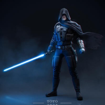 Jedi Concept Art - Toto - Digital Painting .School