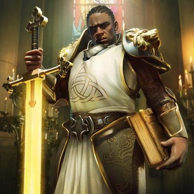 Holy Paladin - Toto - Digital Painting .School