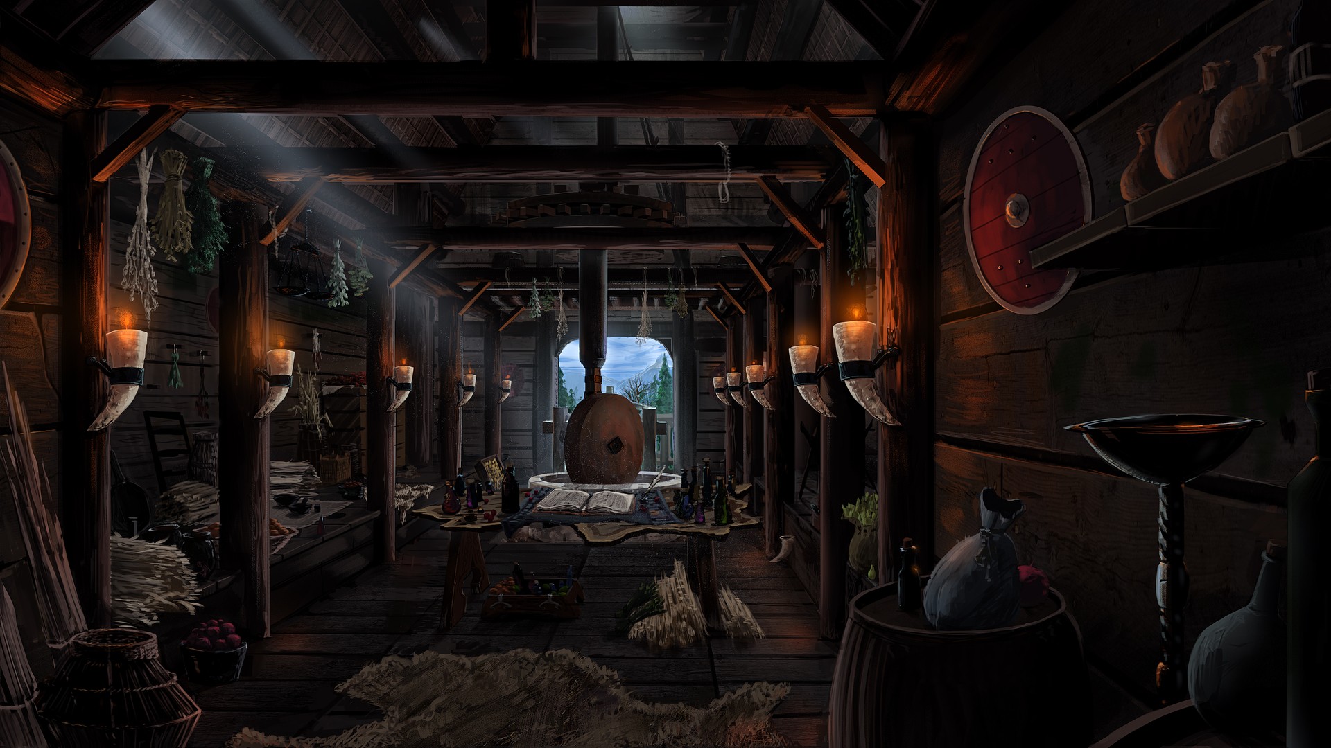 Viking_Windmill_Concept_Art_Interior_small - adrienG - Digital Painting ...