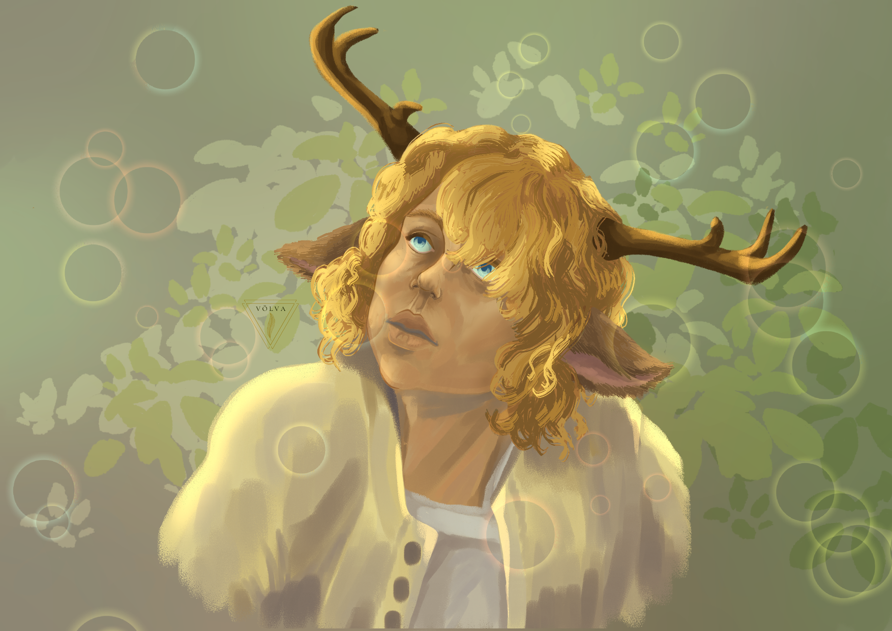 Gus - Sweet Tooth - Völva - Digital Painting .School